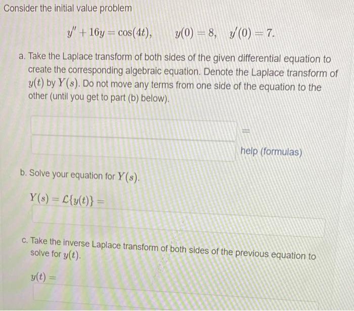 Solved Consider the initial value problem | Chegg.com
