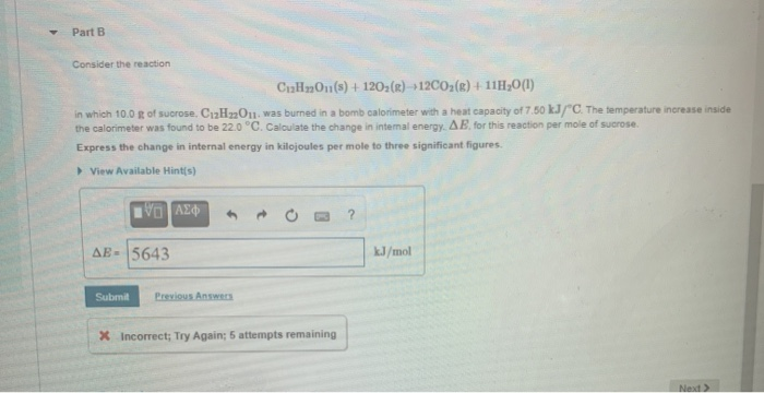 Solved Review Constants Periodic Table Part A A calorimeter | Chegg.com