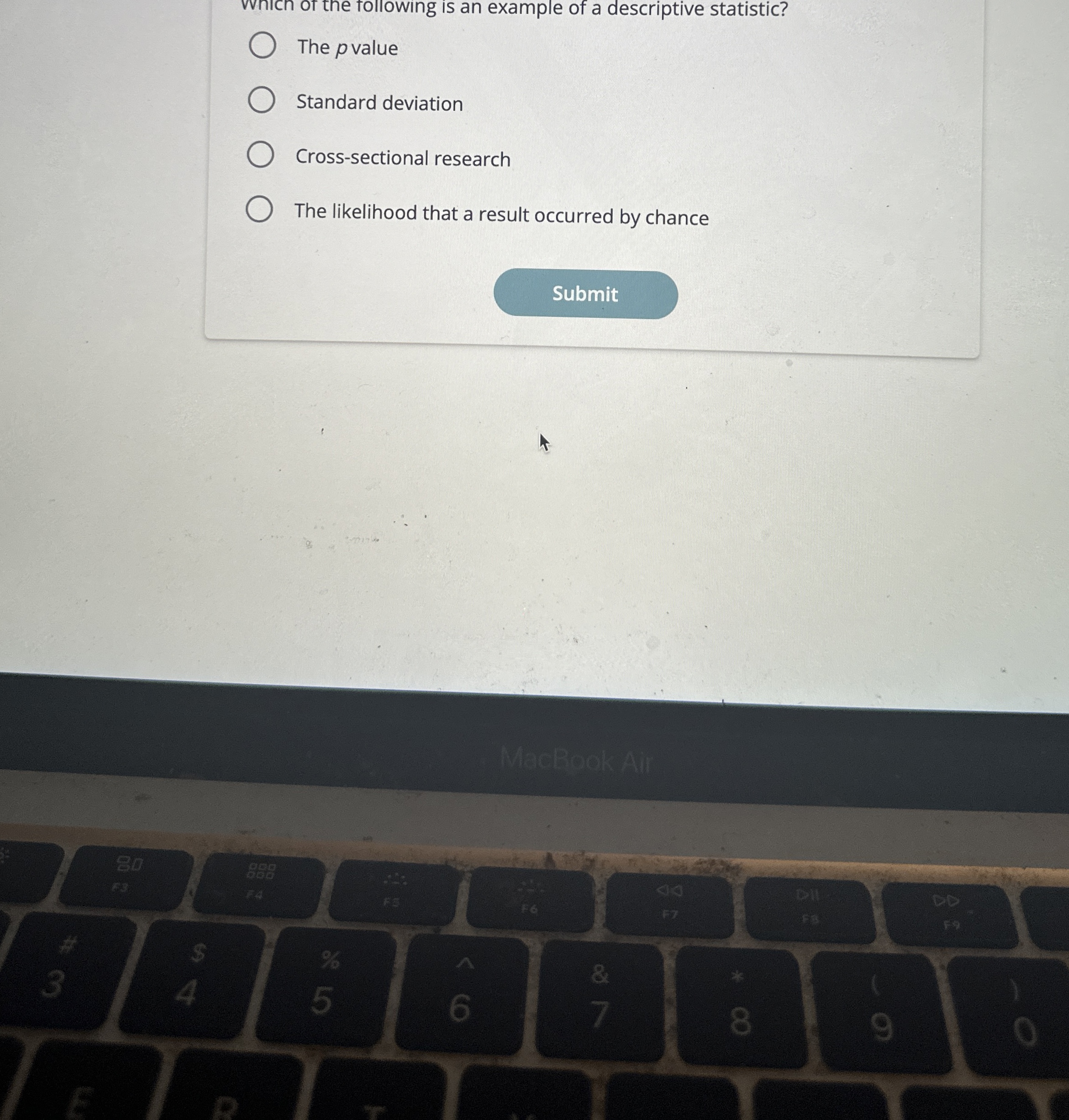 Solved wnicn of the following is an example of a descriptive | Chegg.com