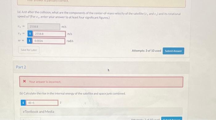Solved A spherical satellite of approximately uniform | Chegg.com