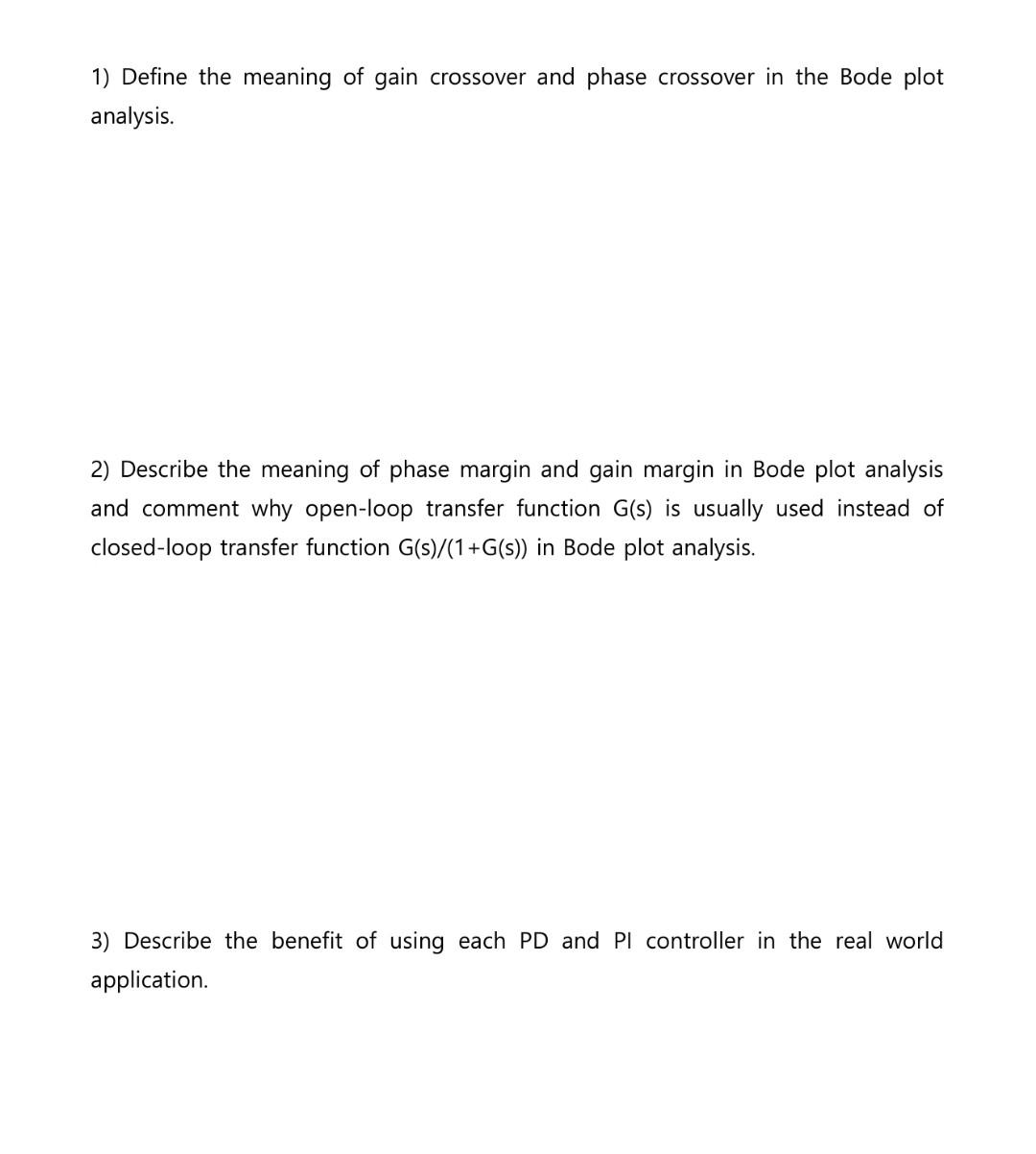Solved Problem 4. In Bode plot based stability analysis, | Chegg.com