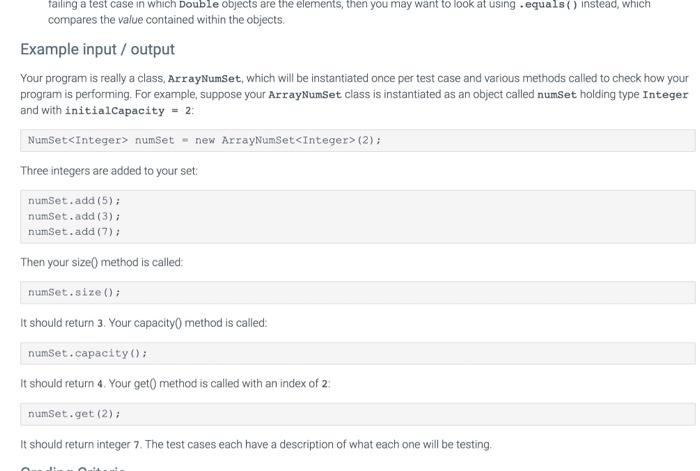 Solved In Java a common collection class is the ArrayList, | Chegg.com