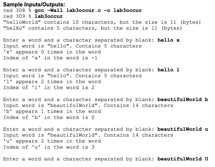 Solved Problem A Reading and manipulating character arrays | Chegg.com