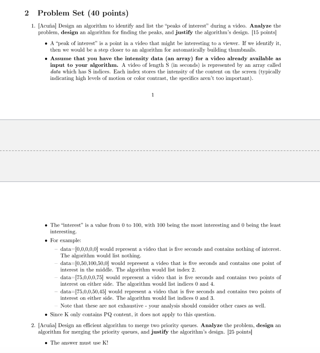 Hi! ﻿Im supposed to write an algorithm for two | Chegg.com