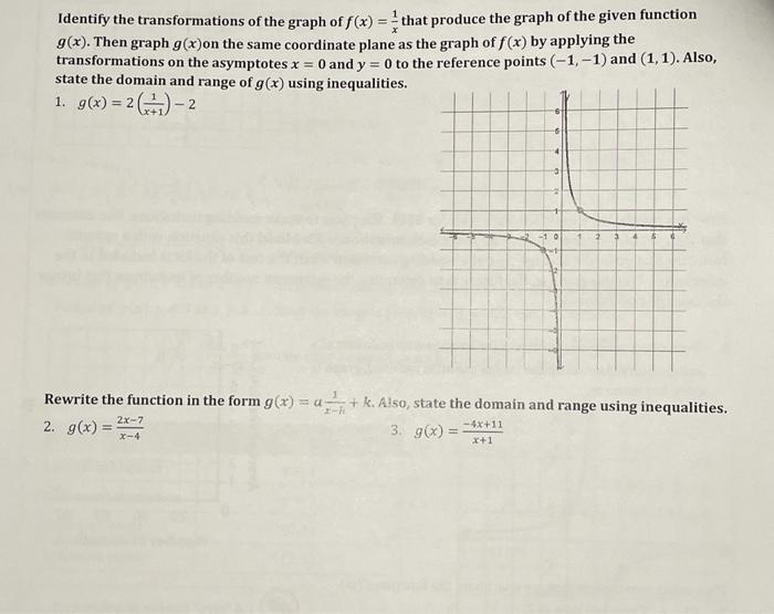 Solved Identify the transformations of the graph of f(x) = | Chegg.com