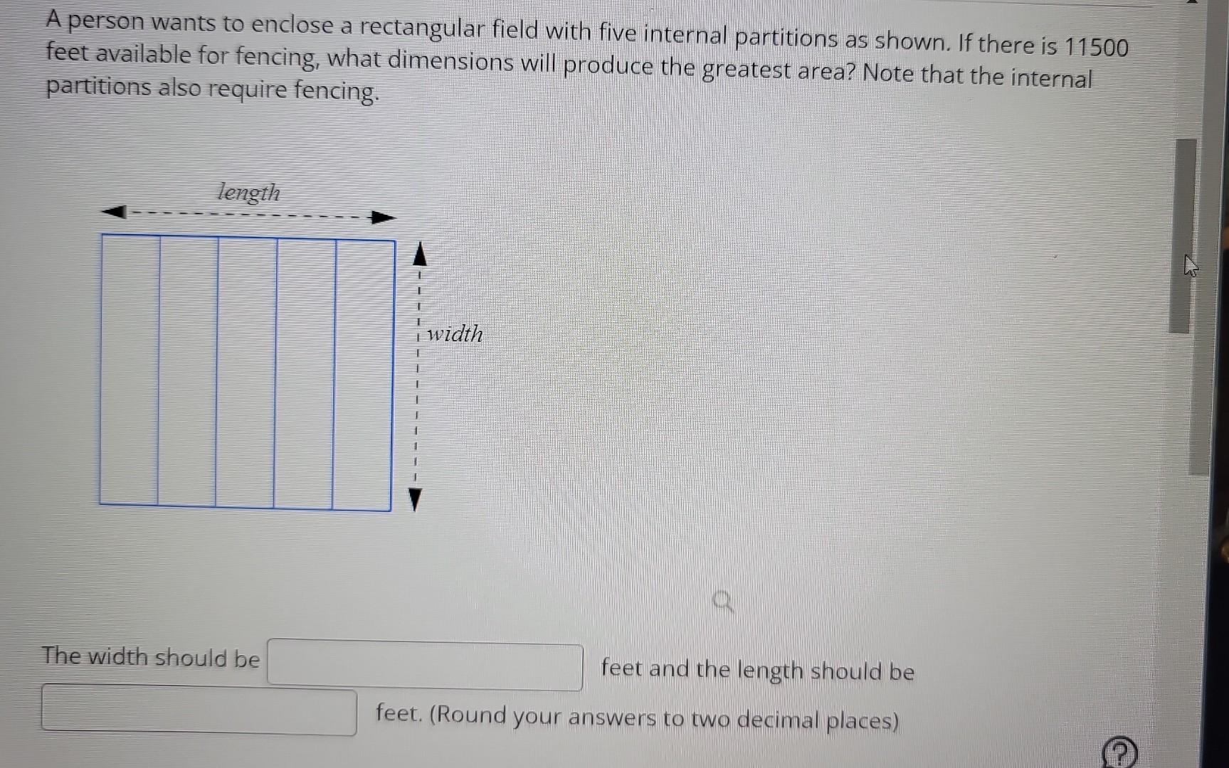 Solved A person wants to enclose a rectangular field with | Chegg.com