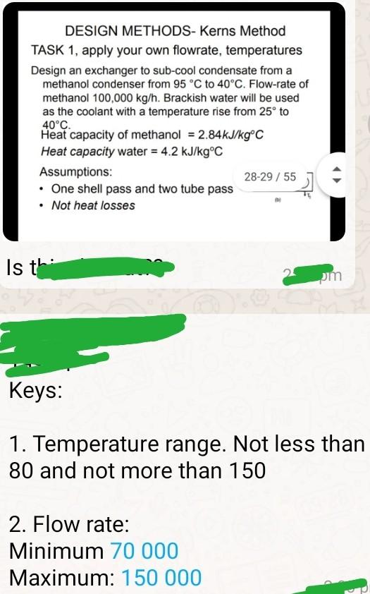 Solved DESIGN METHODS- Kerns Method TASK 1, apply your own | Chegg.com