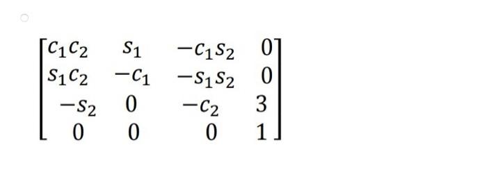 Solved Copy of For the given DH Table, find the | Chegg.com