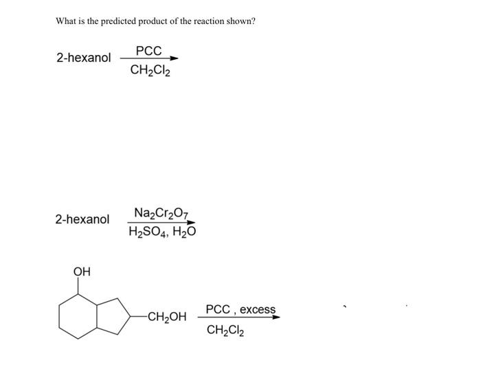 Solved What is the predicted product of the reaction shown? | Chegg.com