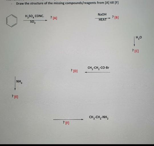 Solved Draw the structure of the missing compounds/reagents | Chegg.com
