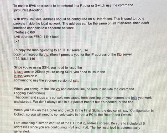 Solved Router Line vty 04 Password class Transport input ssh | Chegg.com