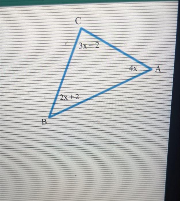 Solved The measures of the angles of the triangle are | Chegg.com