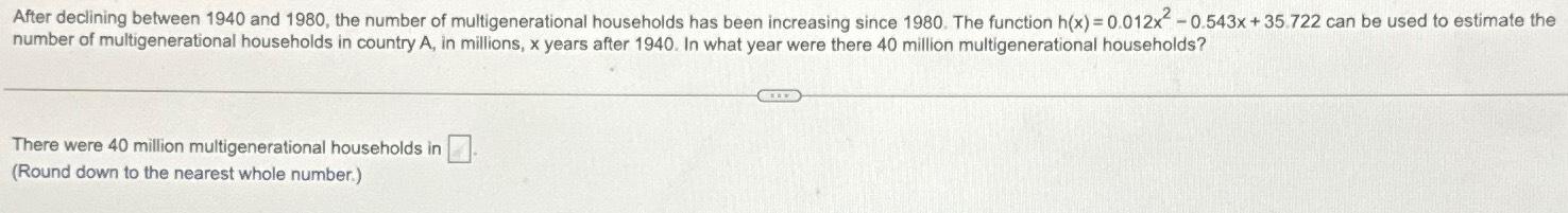 Solved After declining between 1940 ﻿and 1980 , ﻿the number | Chegg.com