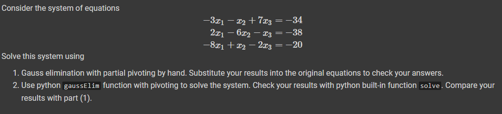 Solved Hello, I need some help solving this problem in | Chegg.com