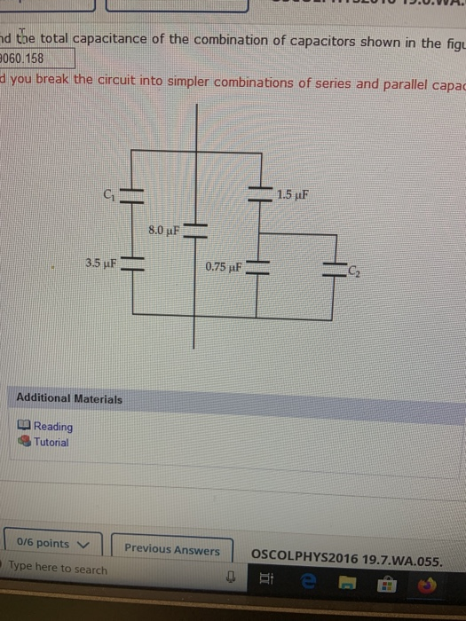 Solved Find the total capacitance of the combination of | Chegg.com