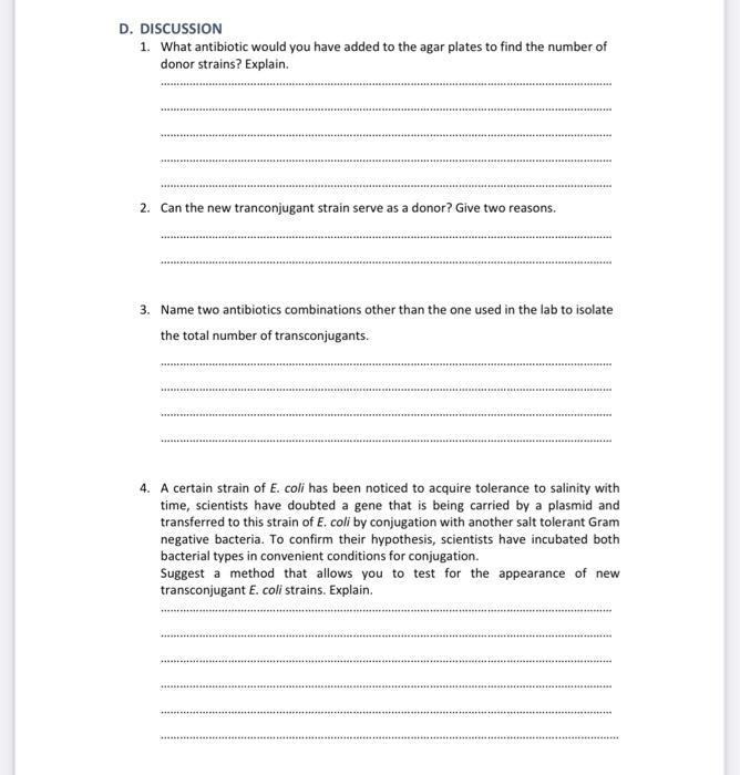 Solved a. How conjugation is different than transformation | Chegg.com