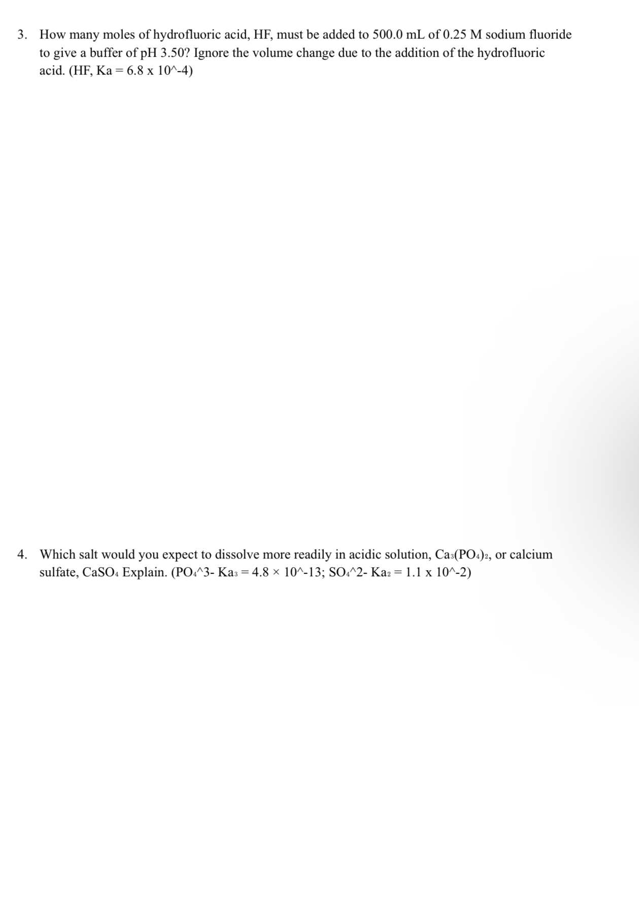 Solved Help me solve questions three and four step-by-step | Chegg.com