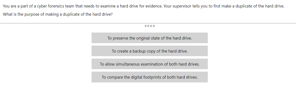 Solved You are a part of a cyber forensics team that needs | Chegg.com