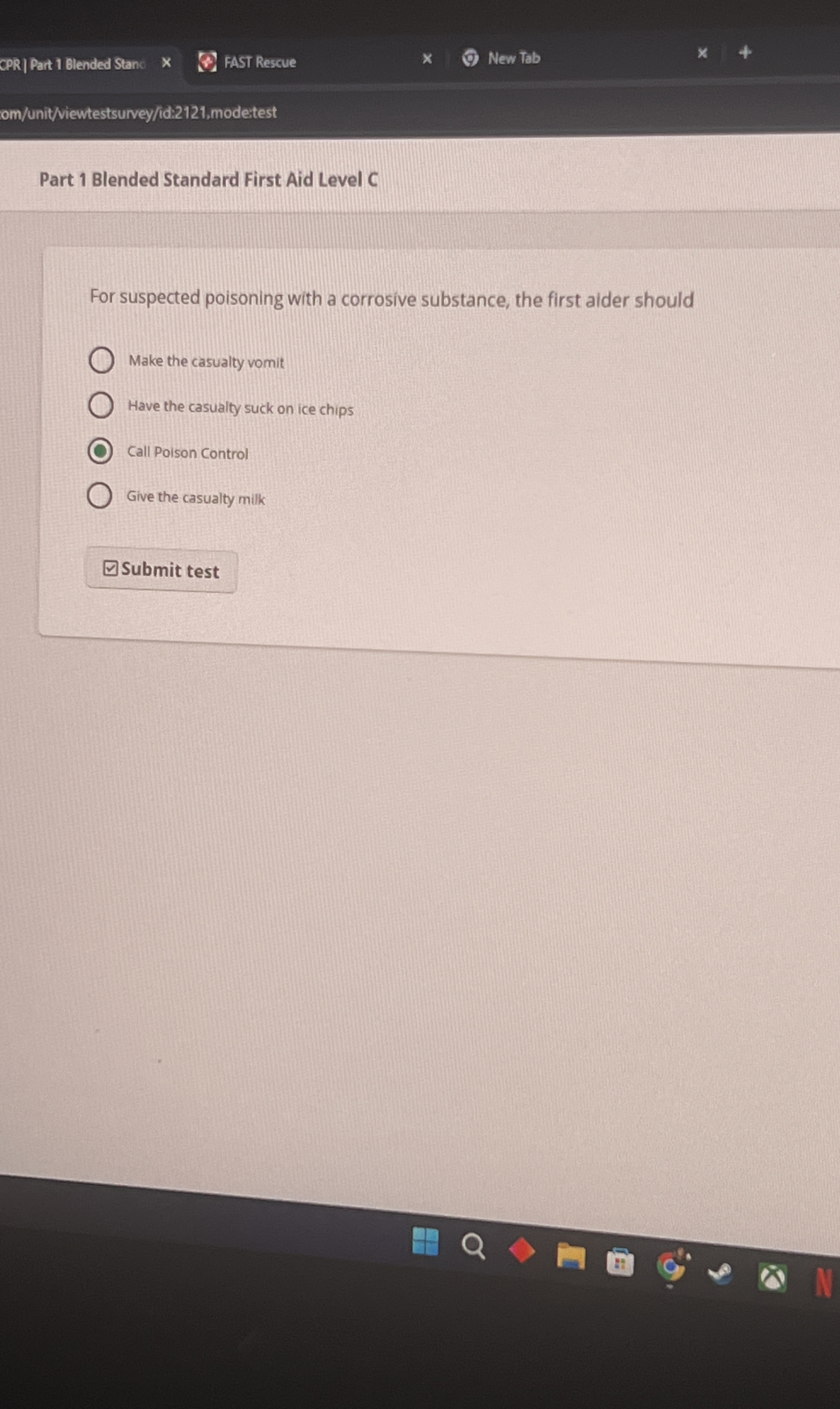 Solved CPR|Part 1 ﻿Blended StancFAST RescueNew Tabom/unit | Chegg.com