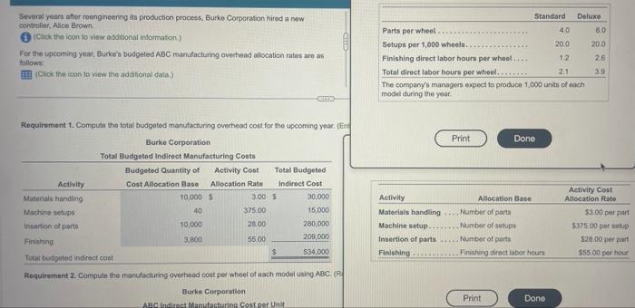 Solved Data table Activity Materials handling Machine | Chegg.com