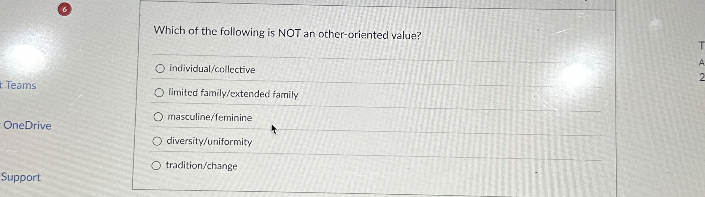 Solved Which of the following is NOT an other-oriented | Chegg.com