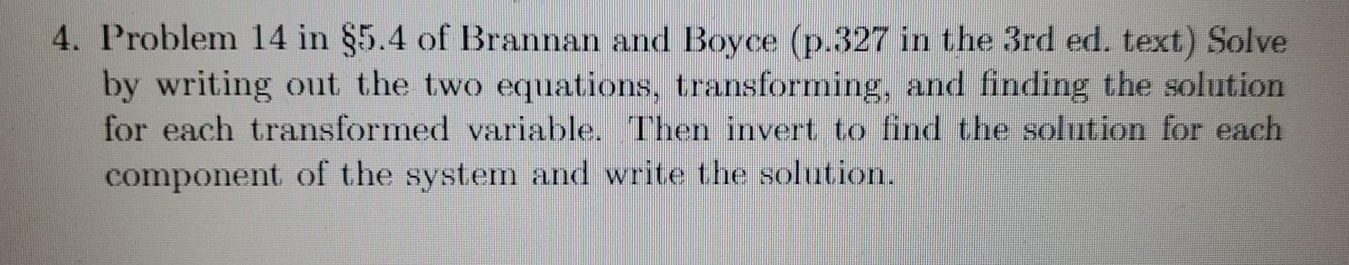 Solved In each of Problems 14 through 19 , use the Laplace | Chegg.com