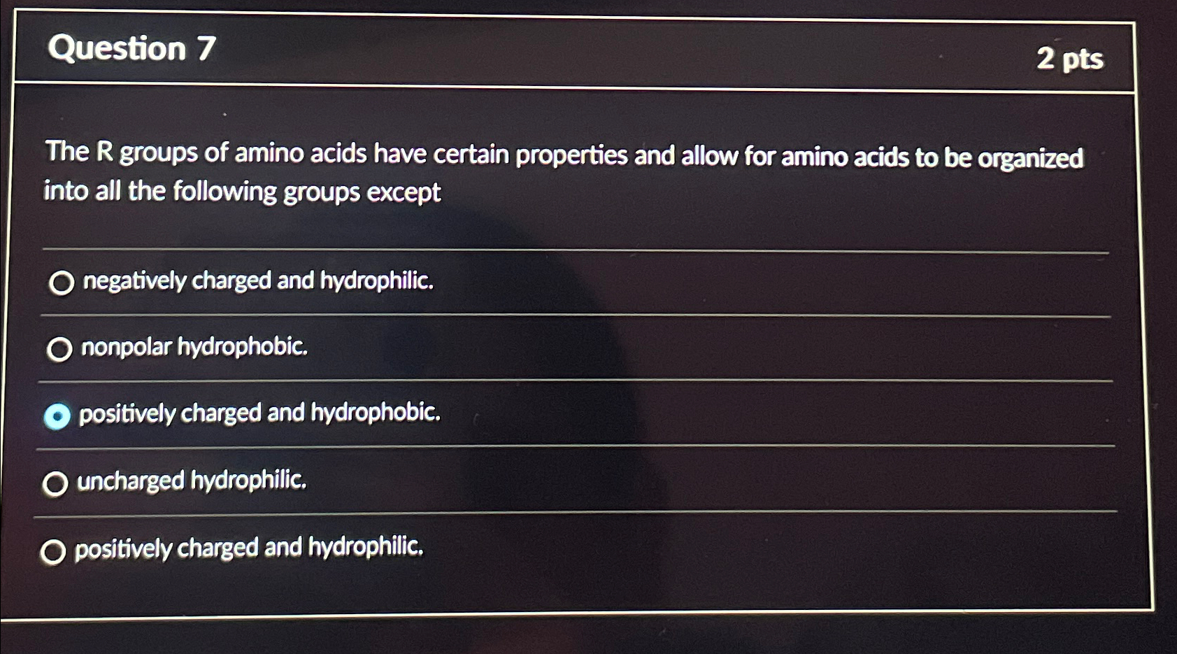 Solved Question 72 ﻿ptsThe R ﻿groups of amino acids have | Chegg.com