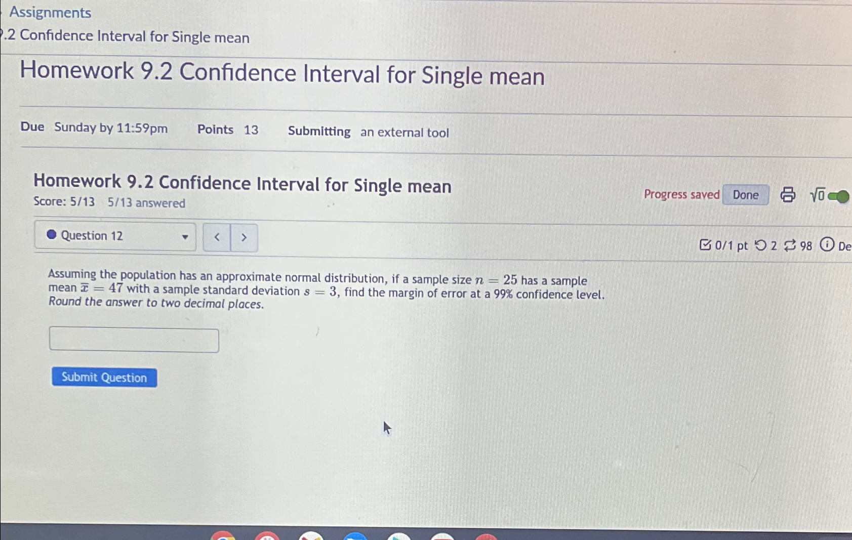 Solved Assignments2 ﻿Confidence Interval for Single | Chegg.com