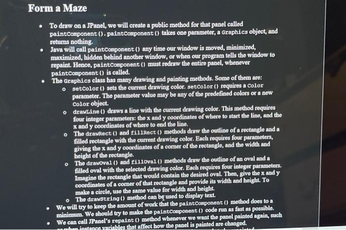 Mare Solver:- To draw on a Janel, we will create a | Chegg.com