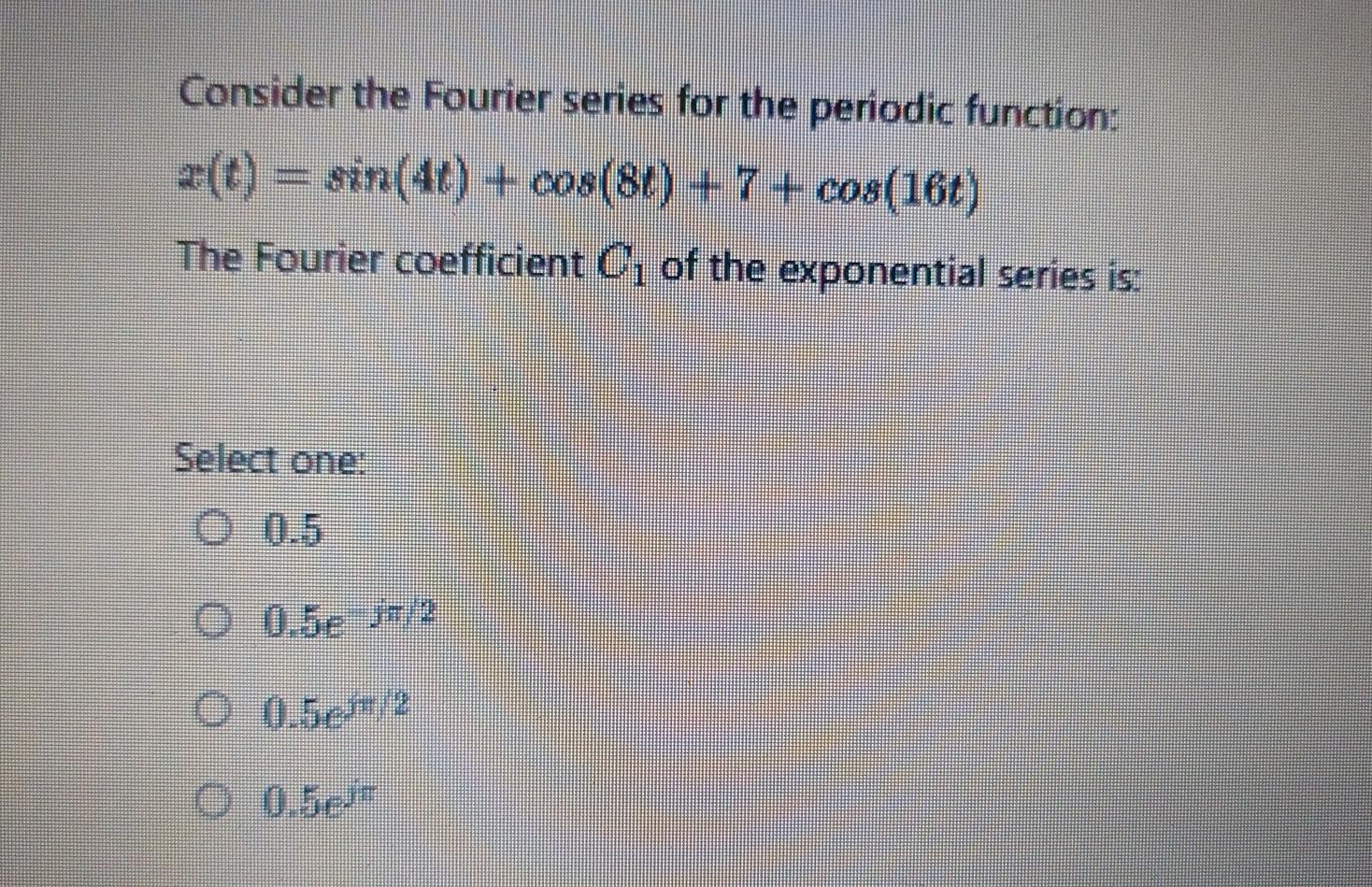 Solved Consider the Fourier series for the periodic | Chegg.com