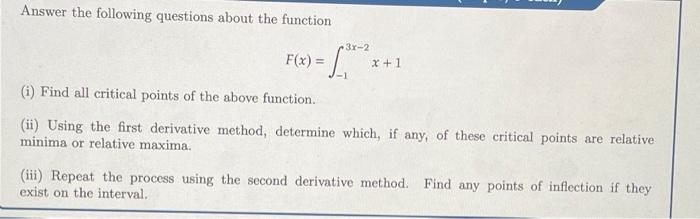 Solved Answer the following questions about the function | Chegg.com