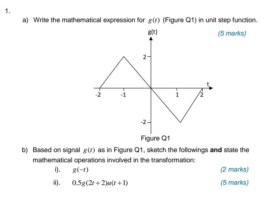 Solved a) ﻿Write the mathematical expression for | Chegg.com