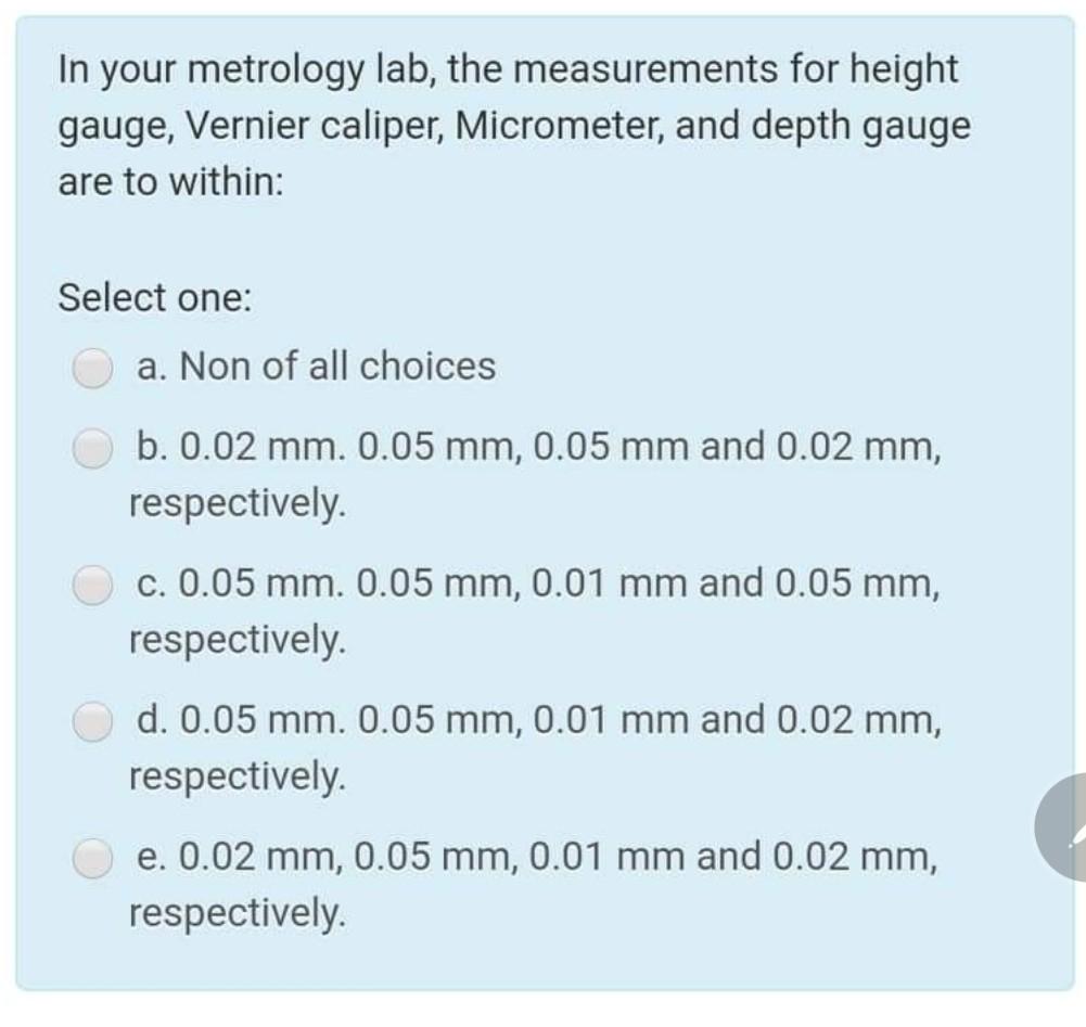 Solved The exact reading for the following depth gauge is : | Chegg.com