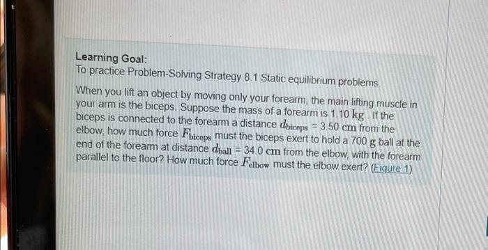 Solved Learning Goal: To practice Problem-Solving Strategy | Chegg.com