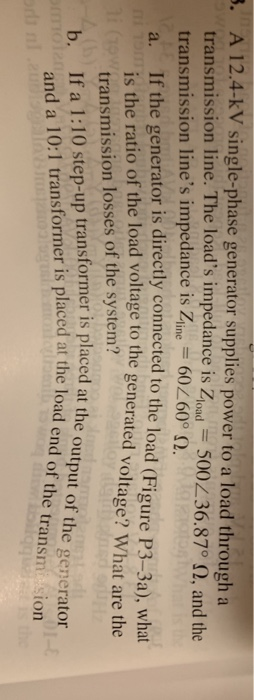 Solved Solve 3-13 part b using per unit equivalent circuit. | Chegg.com
