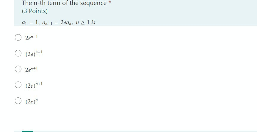 Solved The n-th term of the sequence (3 Points) a1 1, an+1 = | Chegg.com