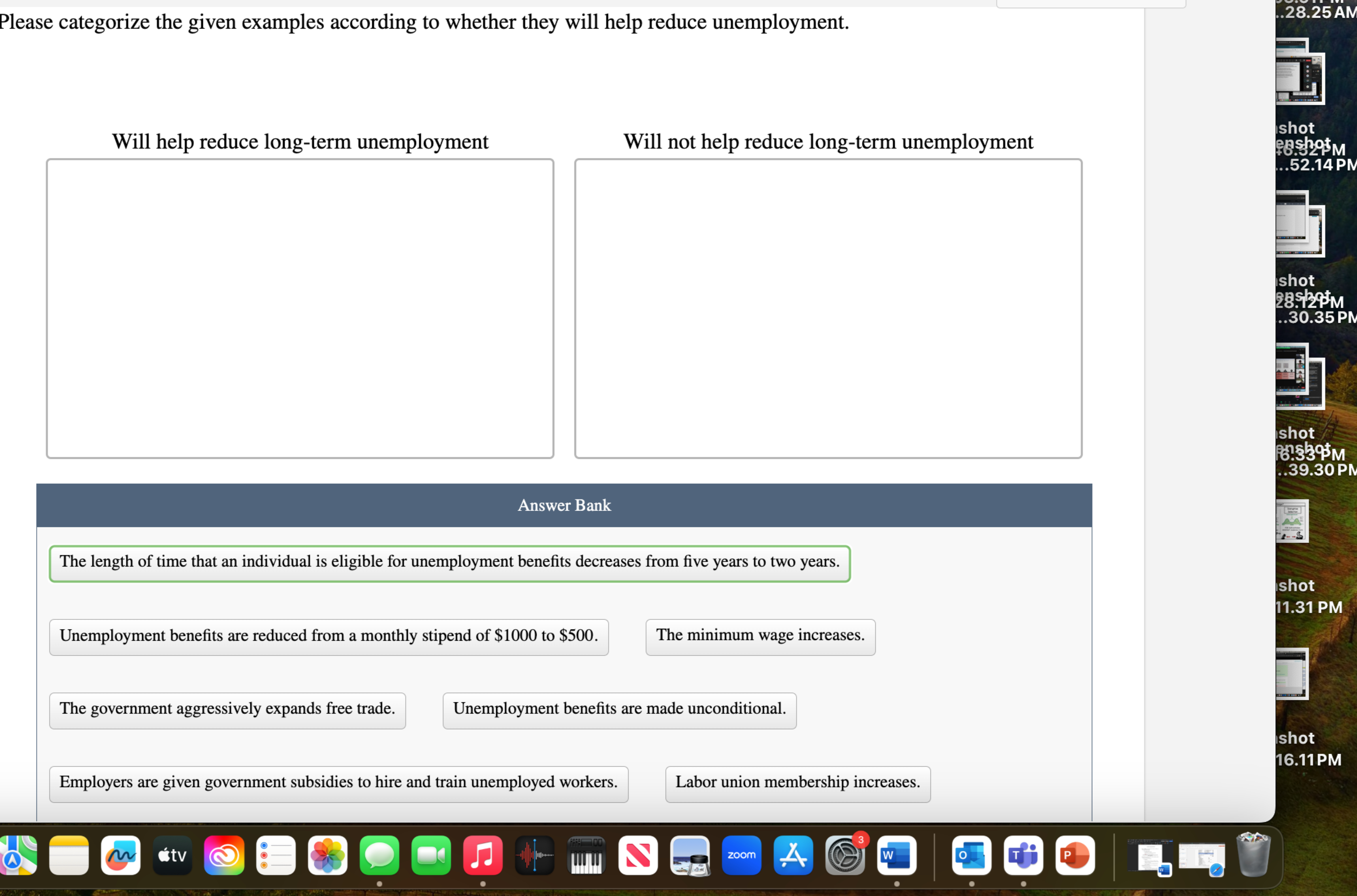 Solved Please categorize the given examples according to | Chegg.com