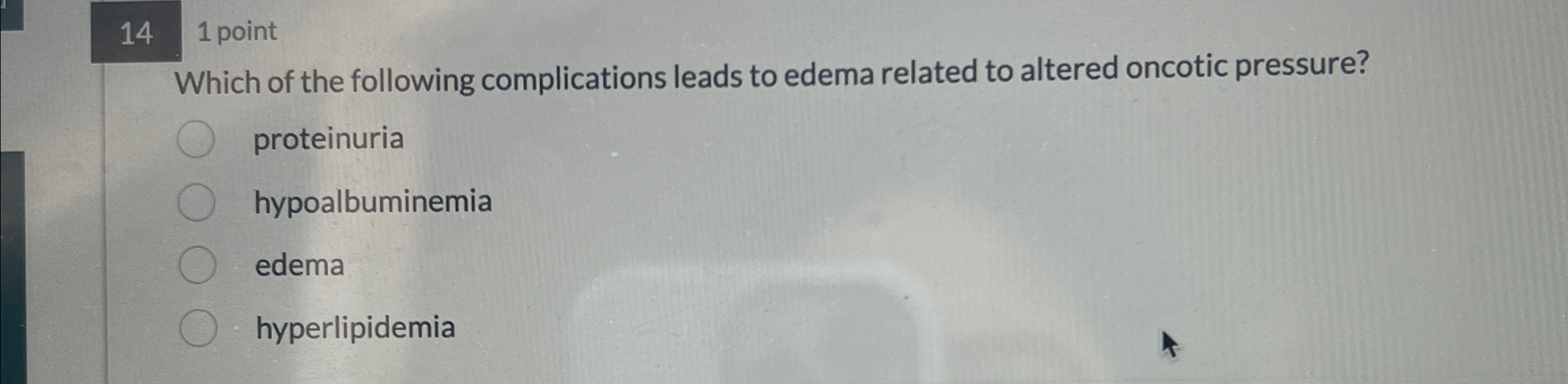 Solved 141 ﻿pointWhich of the following complications leads | Chegg.com