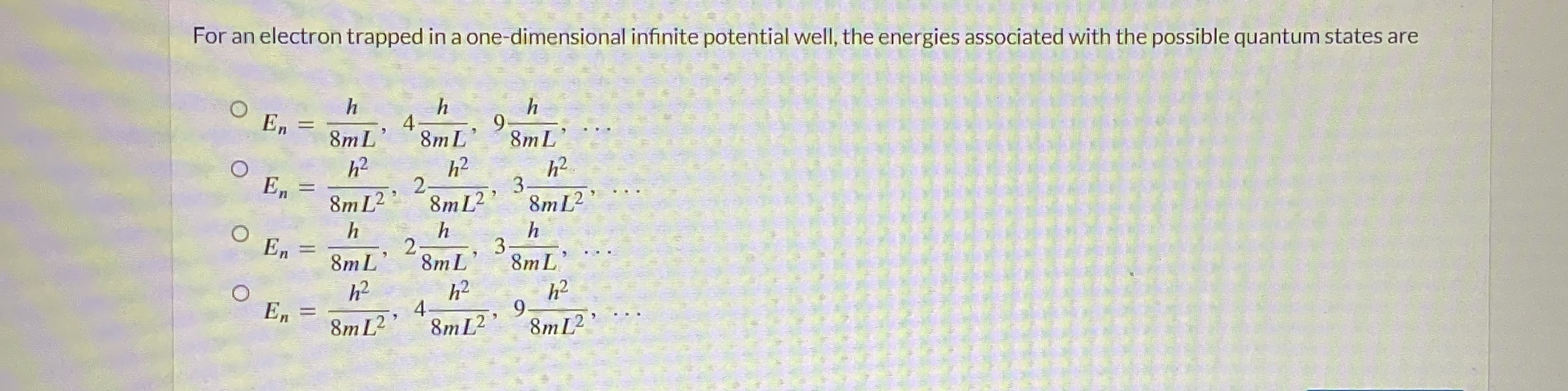 Solved For An Electron Trapped In A One Dimensional Infinite