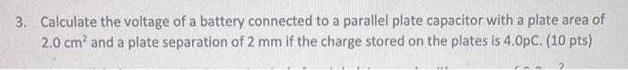 Solved 3. Calculate the voltage of a battery connected to a | Chegg.com