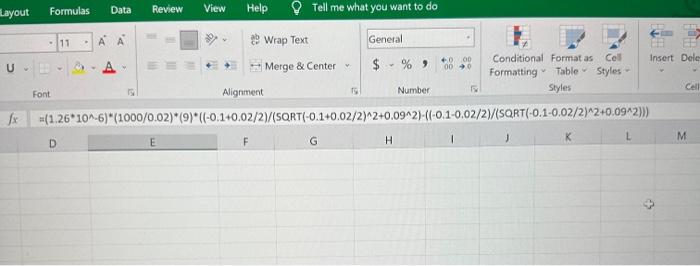 Solved Help fix my Excel formula, the second hand written | Chegg.com