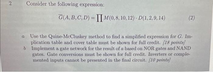 digital logic, show simplified expression in | Chegg.com