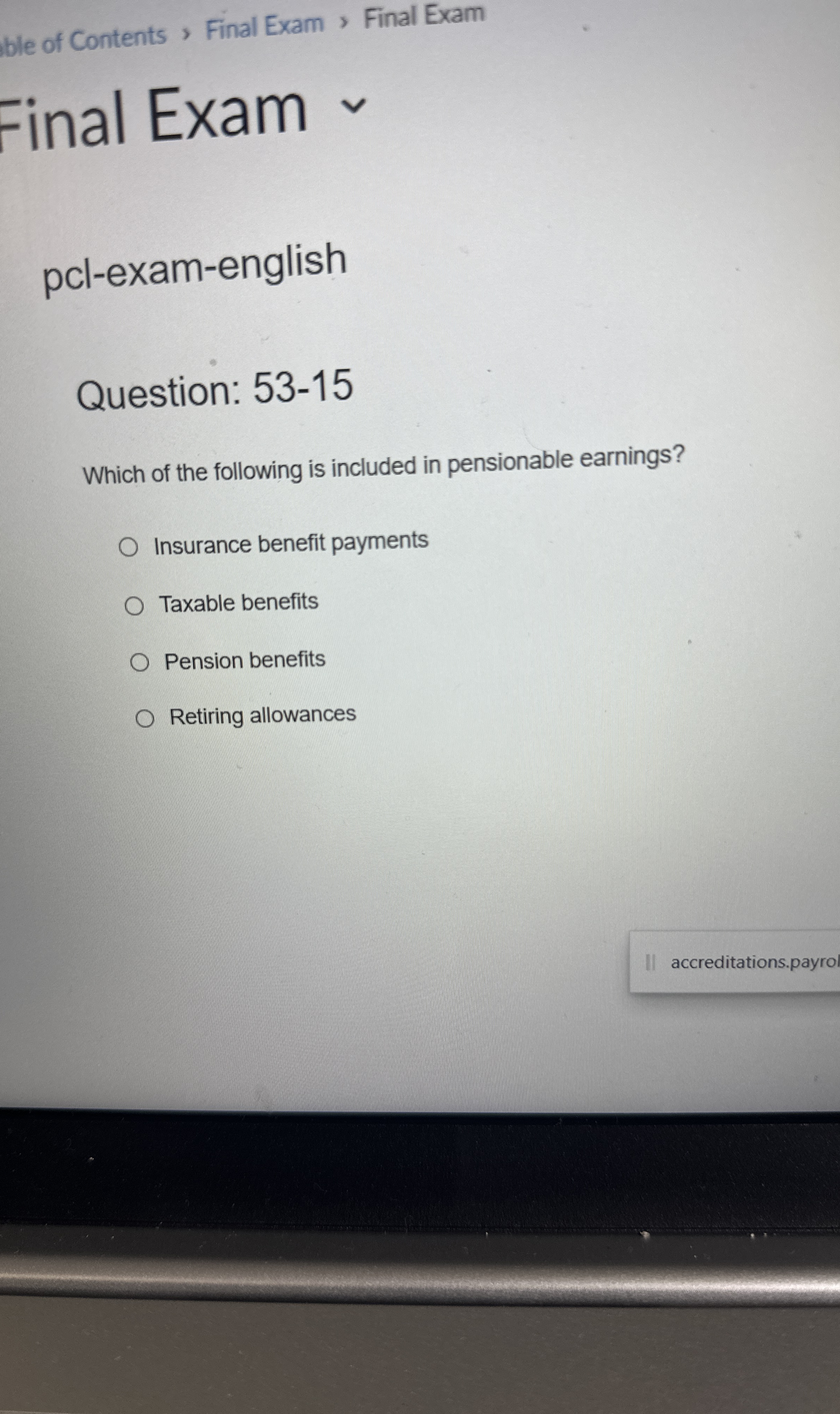 Solved ble of Contents s Final Exam s Final Exam Final | Chegg.com