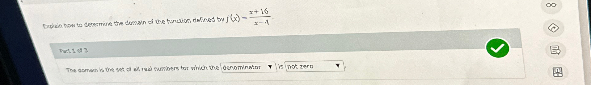 Solved Explain how to determine the domain of the function | Chegg.com