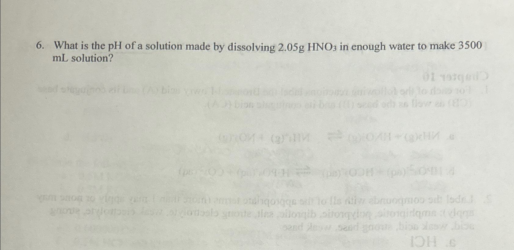 Solved What is the pH ﻿of a solution made by dissolving | Chegg.com