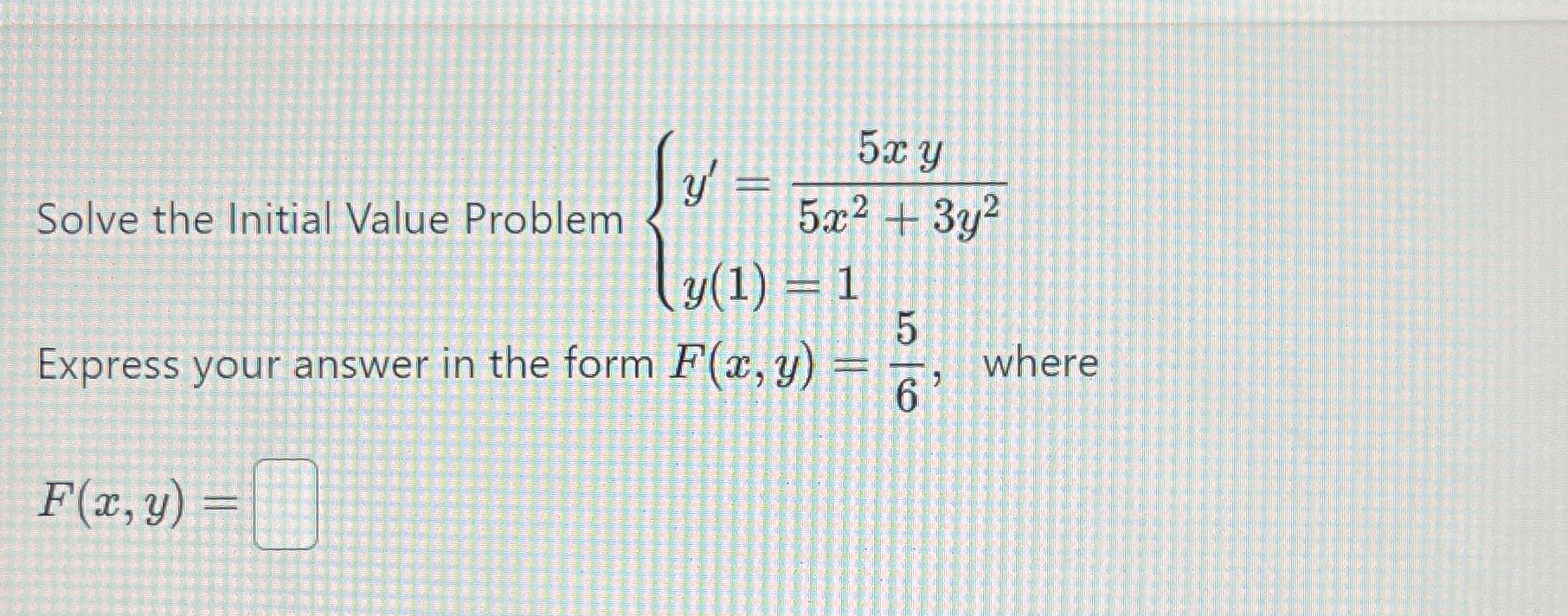 Solved Solve the Initial Value Problem | Chegg.com