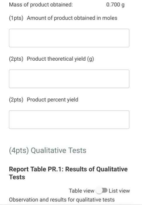 Solved The Pinacol Rearrangement Data And Lab Report | Chegg.com