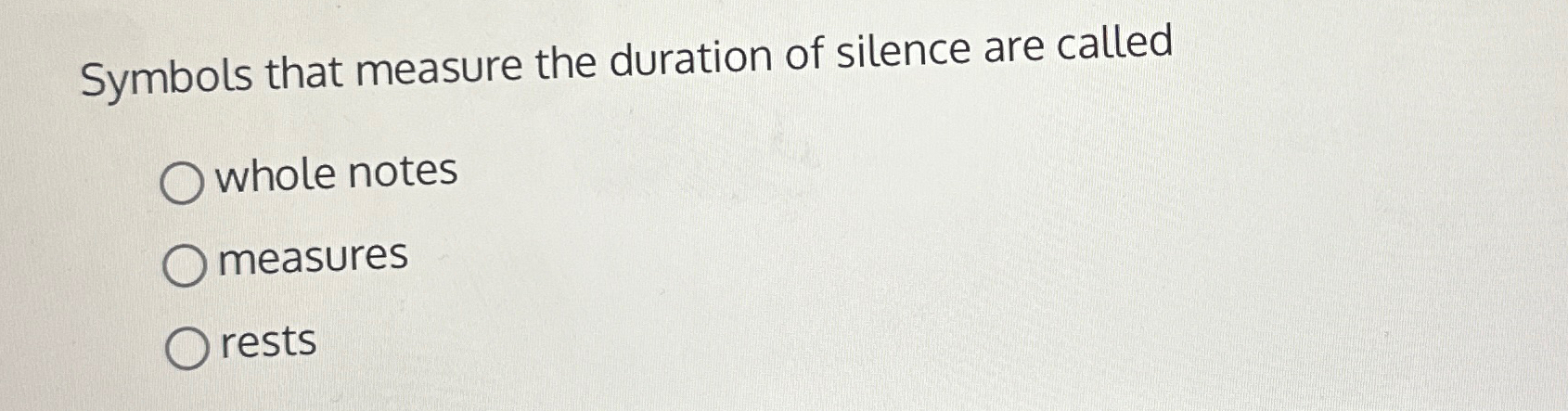 Solved Symbols that measure the duration of silence are | Chegg.com