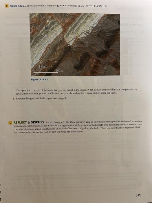 Solved Activity 10.3 Fault Analysis Using Orthoimages Name: | Chegg.com