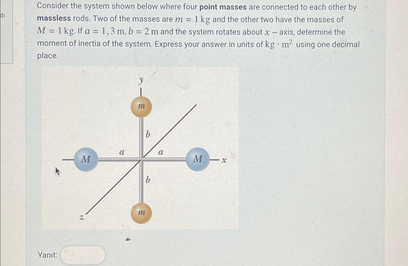 Consider the system shown below where four point | Chegg.com